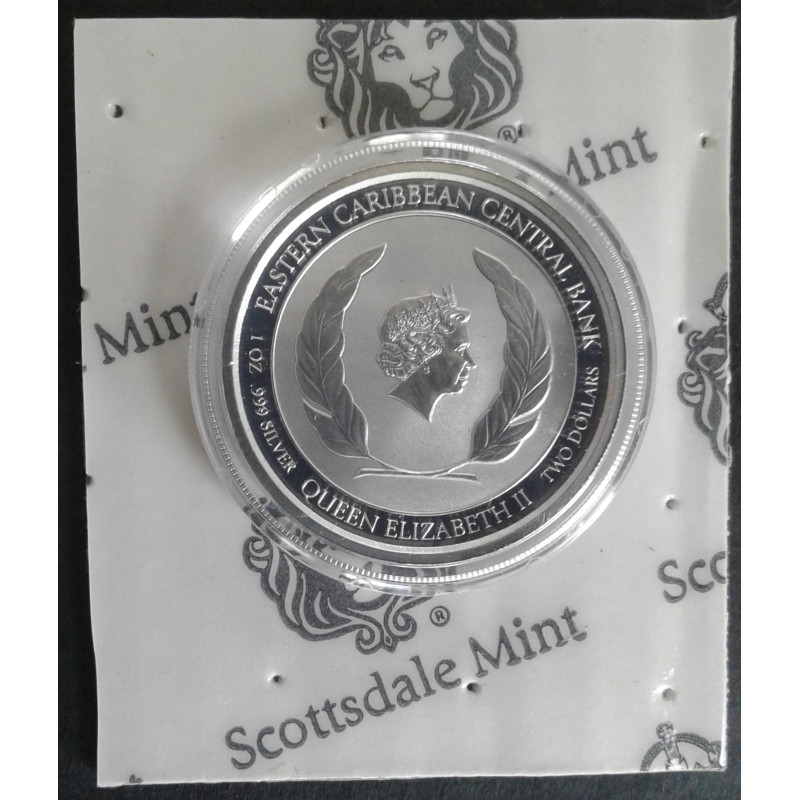 2020 1 Oz Montserrat Emerald Isle Silver Bullion Coin