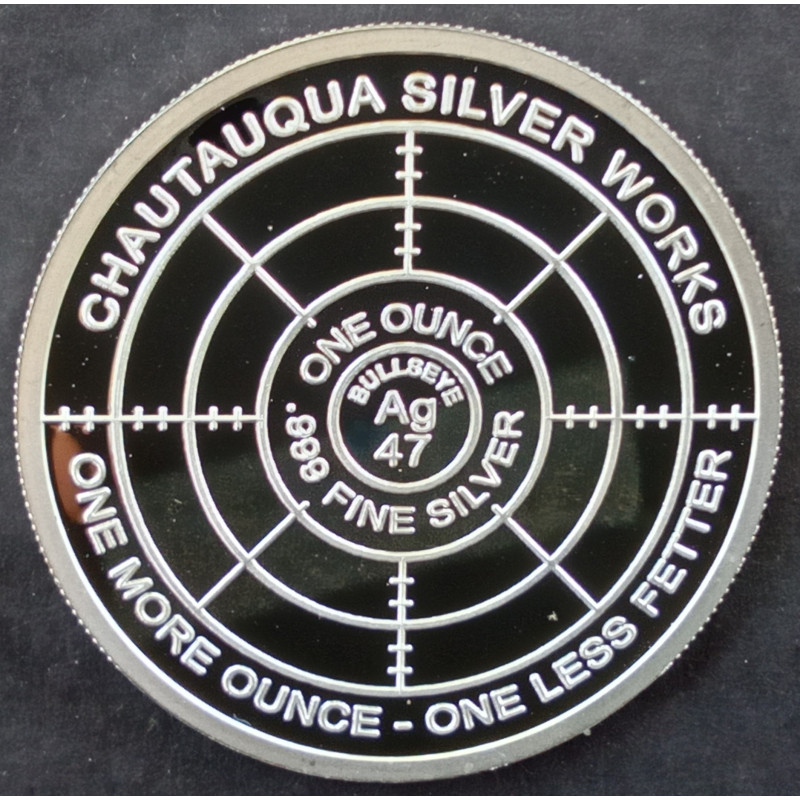 1 Oz Chautauqua Silver Works Time Series Portals Silver Round