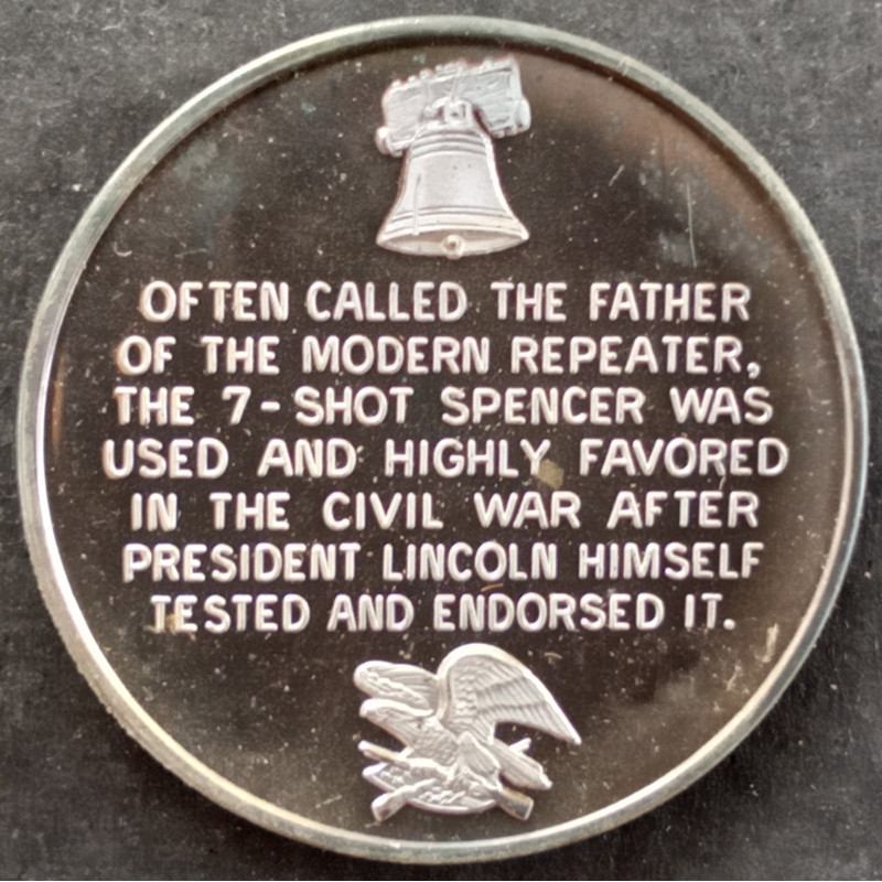 20 Gram International Mint Nation of Rifleman Spencer Repeating Carbine ...